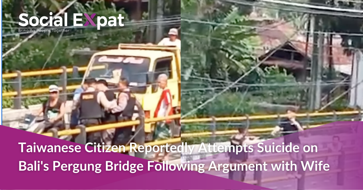 Taiwanese Citizen Reportedly Attempts Suicide on Bali's Pergung Bridge Following Argument with ...