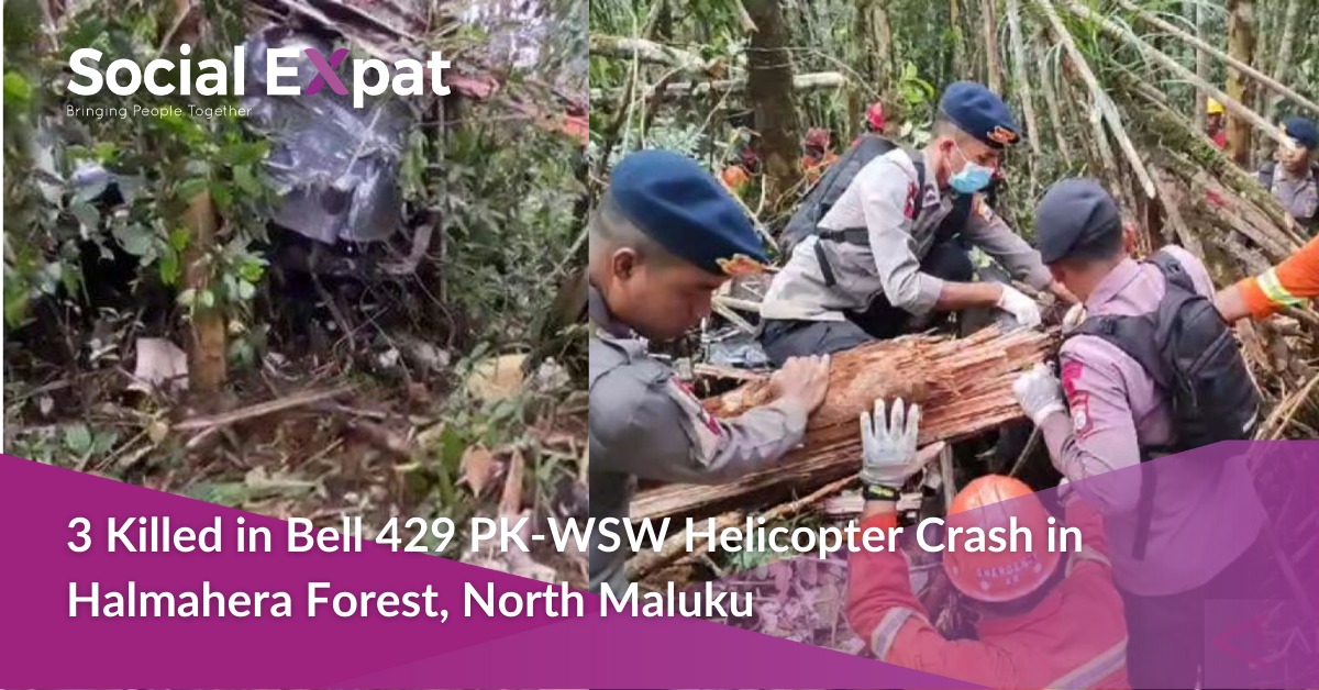 3 Killed in Bell 429 PK-WSW Helicopter Crash in Halmahera Forest, North ...