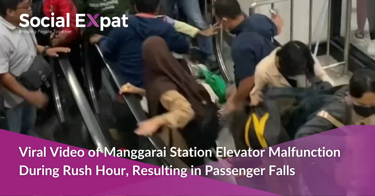 Viral Video of Manggarai Station Elevator Malfunction During Rush Hour, Resulting in Passenger ...