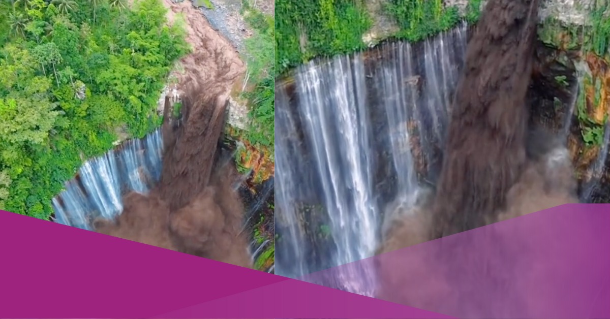 Foreign Tourists Trapped in Lava Flood at Tumpak Sewu Waterfall in East ...