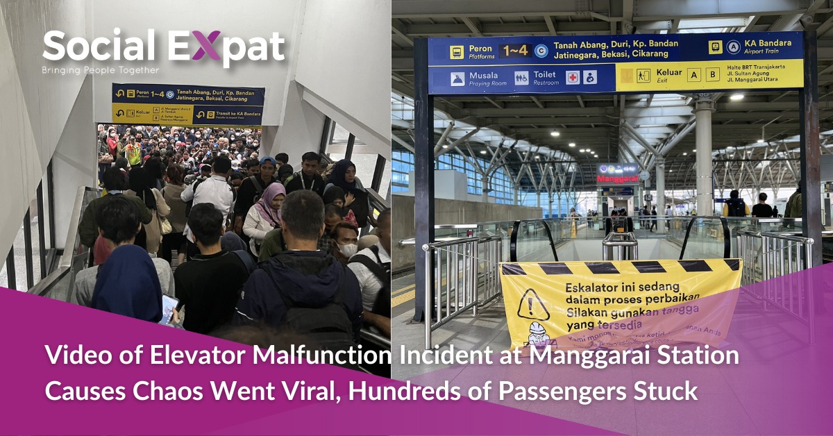 Video of Elevator Malfunction Incident at Manggarai Station Causes ...