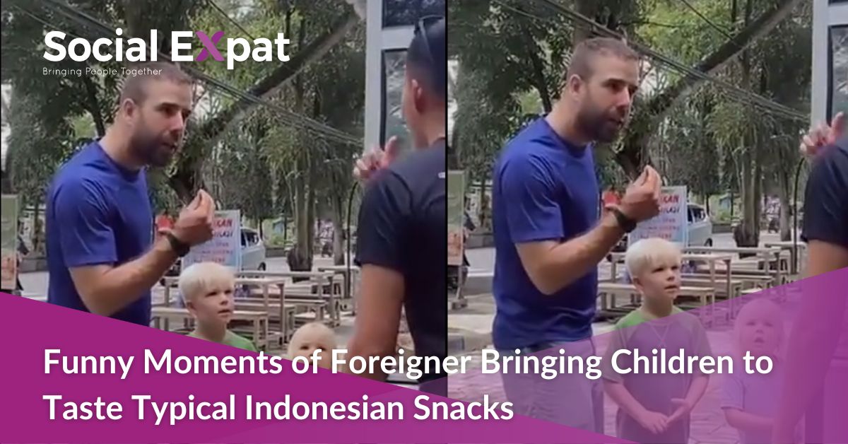 Funny Moments of Foreigner Bringing Children to Taste Batagor