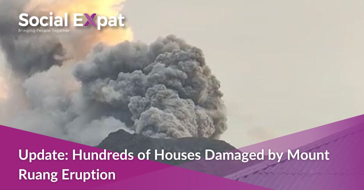 Update: Hundreds of Houses Damaged by Mount Ruang Eruption