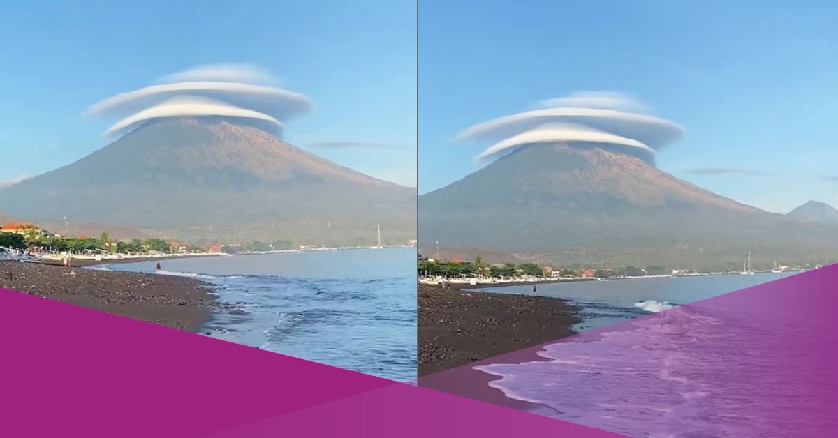Video Shows Mount Agung Covered in Cap Clouds: Here's the Explanation