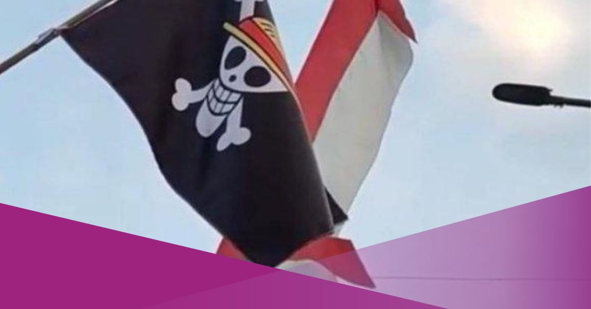 One Piece Flag: Pirate Flag Displayed Ahead of Indonesia's Independence Day