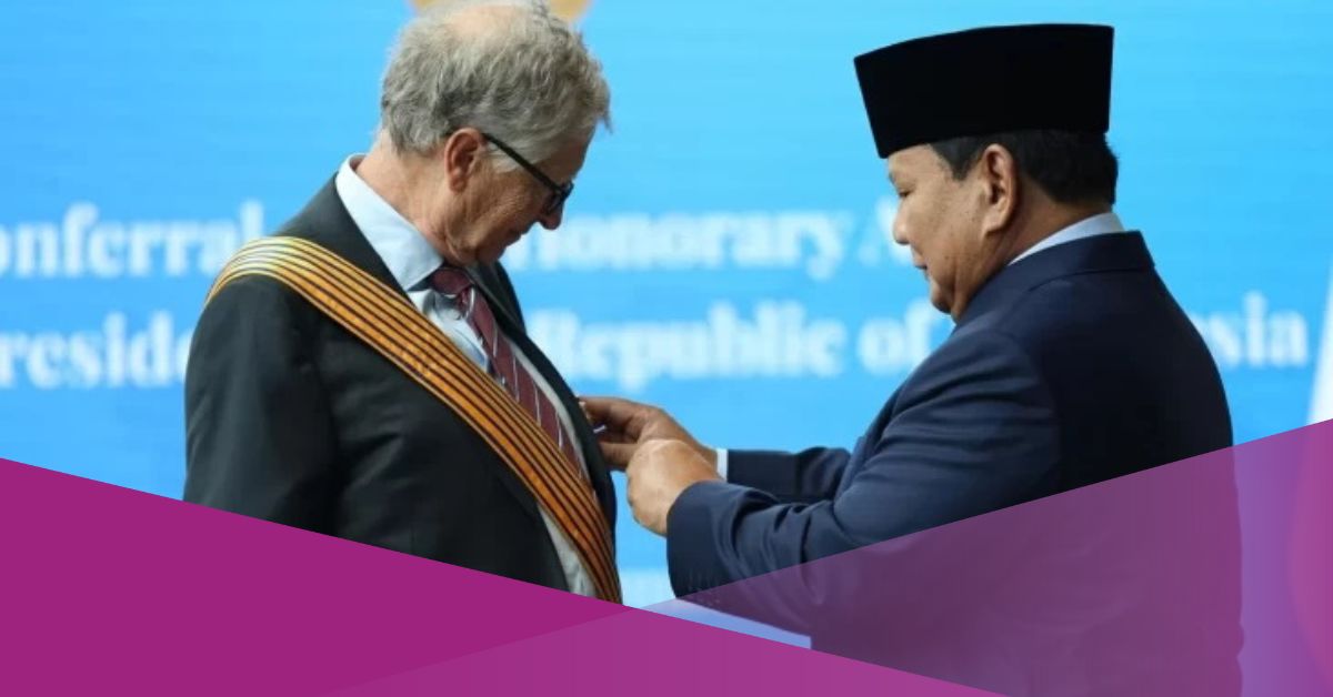 Prabowo Honours Bill Gates with the Main Service Medal for Health and ...